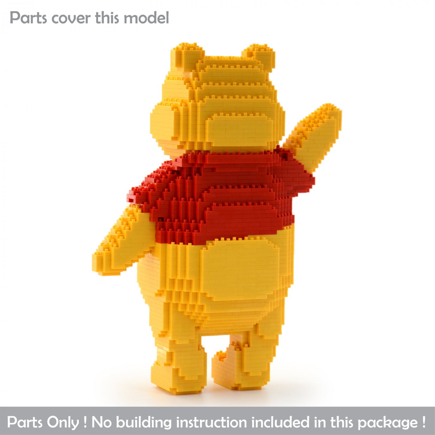 Winnie the Pooh Brick Sculpture (JEKCA Lego Brick) DIY Kit