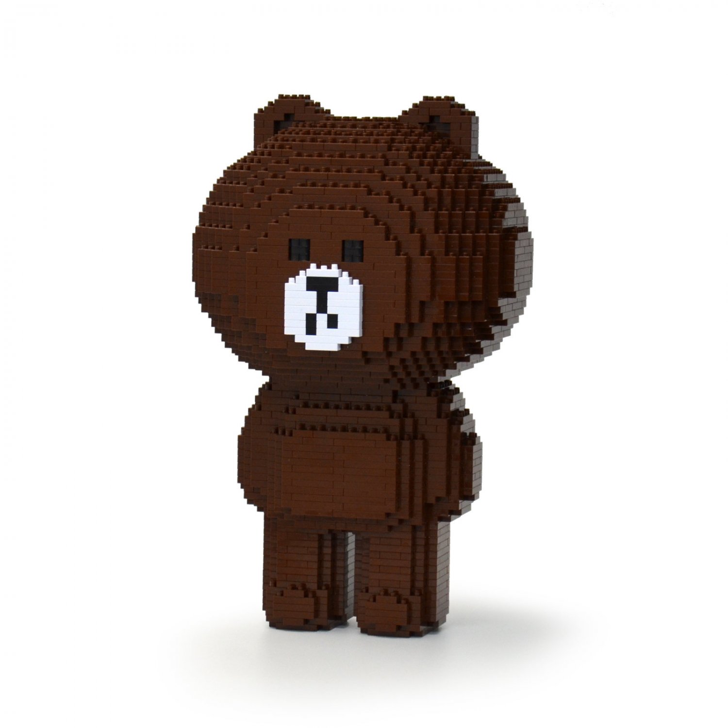 Brown (Line Friends) Brick Sculpture (JEKCA Lego Brick) DIY Kit