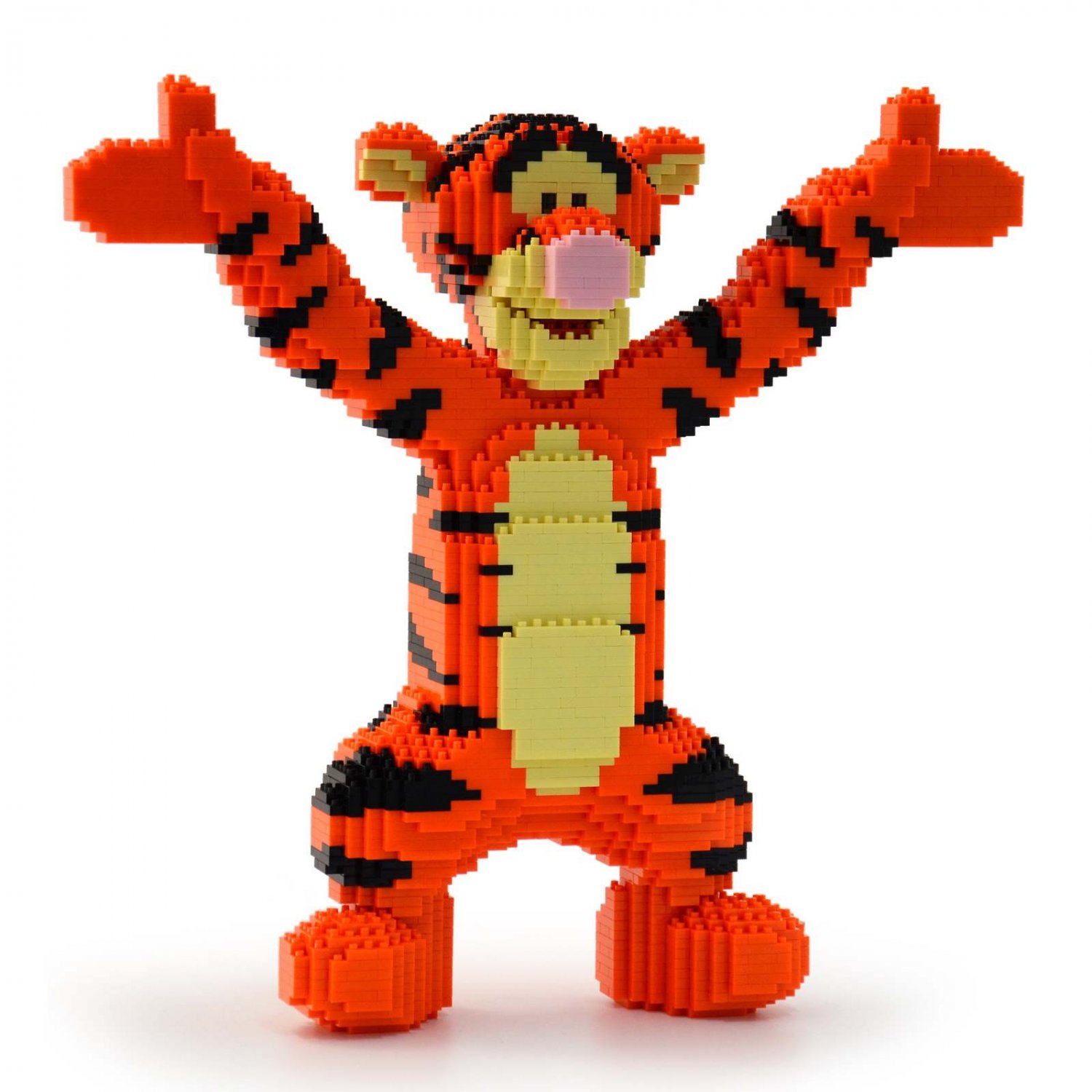 Tigger (Winnie the Pooh) Brick Sculpture (JEKCA Lego Brick) DIY Kit