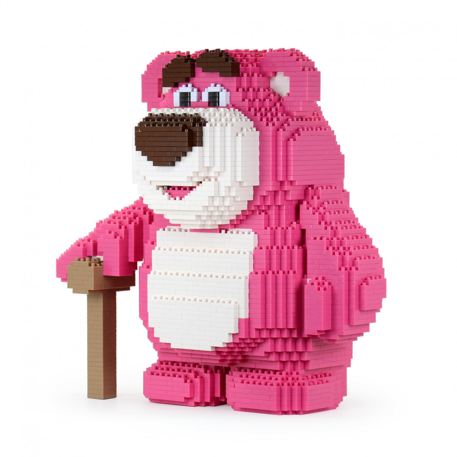 Lotso (Toy Story) Brick Sculpture (JEKCA Lego Brick) DIY Kit