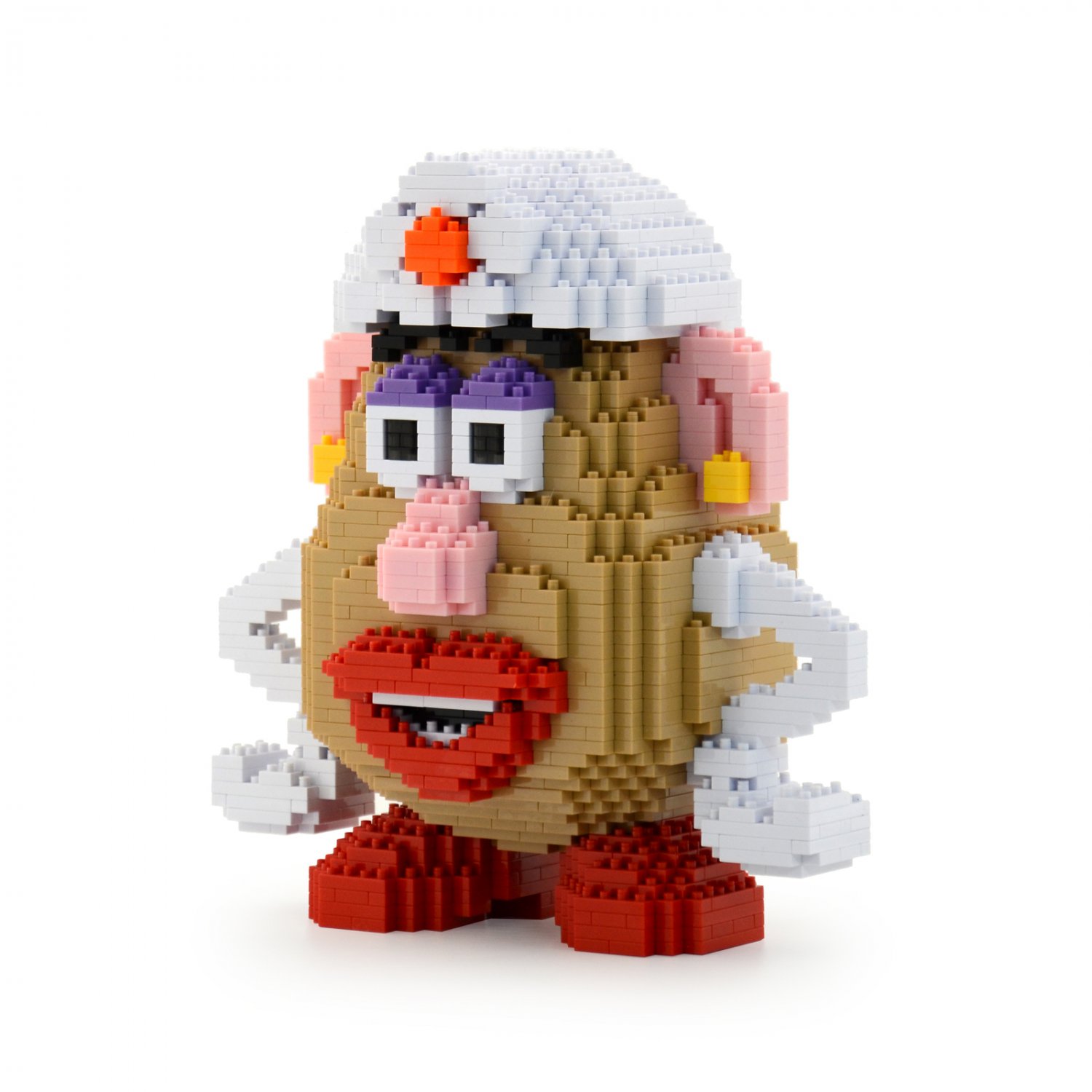 Mrs. Potato Head (Toy Story) Brick Sculpture (JEKCA Lego Brick) DIY Kit
