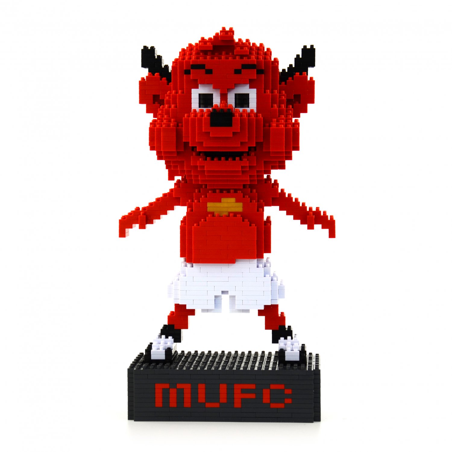 Fred the Red (MUFC Mascot) Brick Sculpture (JEKCA Lego Brick) DIY Kit