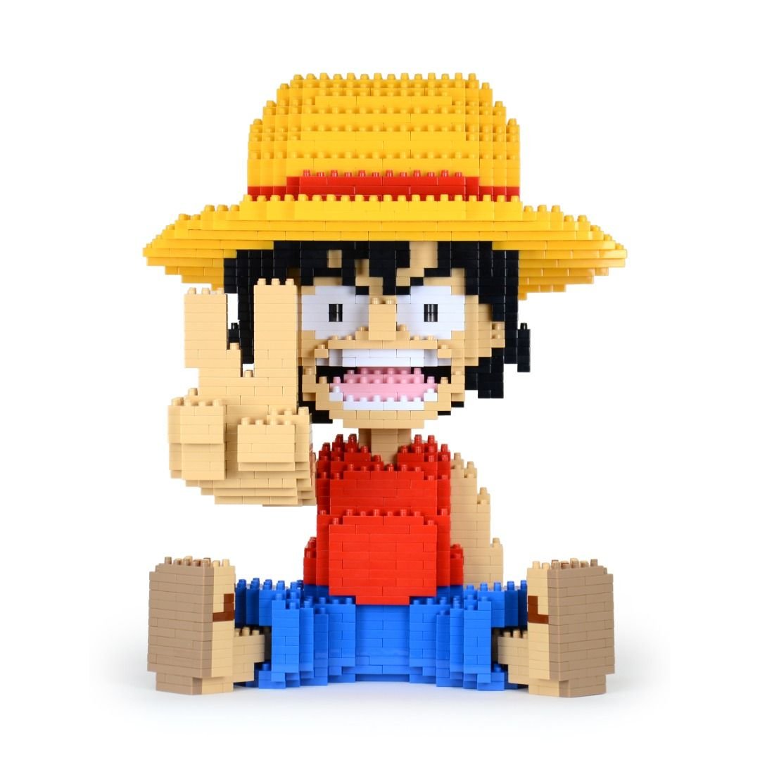 Luffy Brick Sculpture (JEKCA Lego Brick) DIY Kit