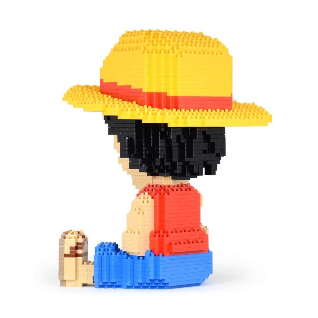 Luffy Brick Sculpture (JEKCA Lego Brick) DIY Kit