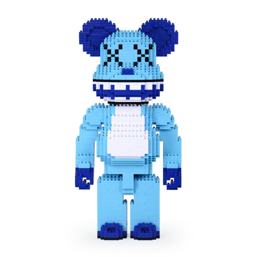 Kaws Chomper Bearbrick Sculpture (JEKCA Lego Brick) DIY Kit