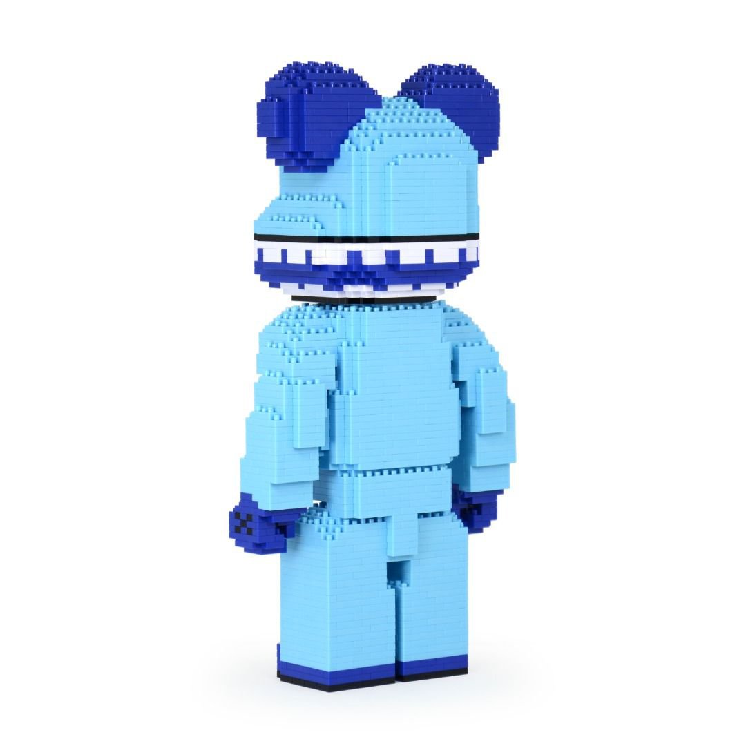 Kaws Chomper Bearbrick Sculpture (JEKCA Lego Brick) DIY Kit