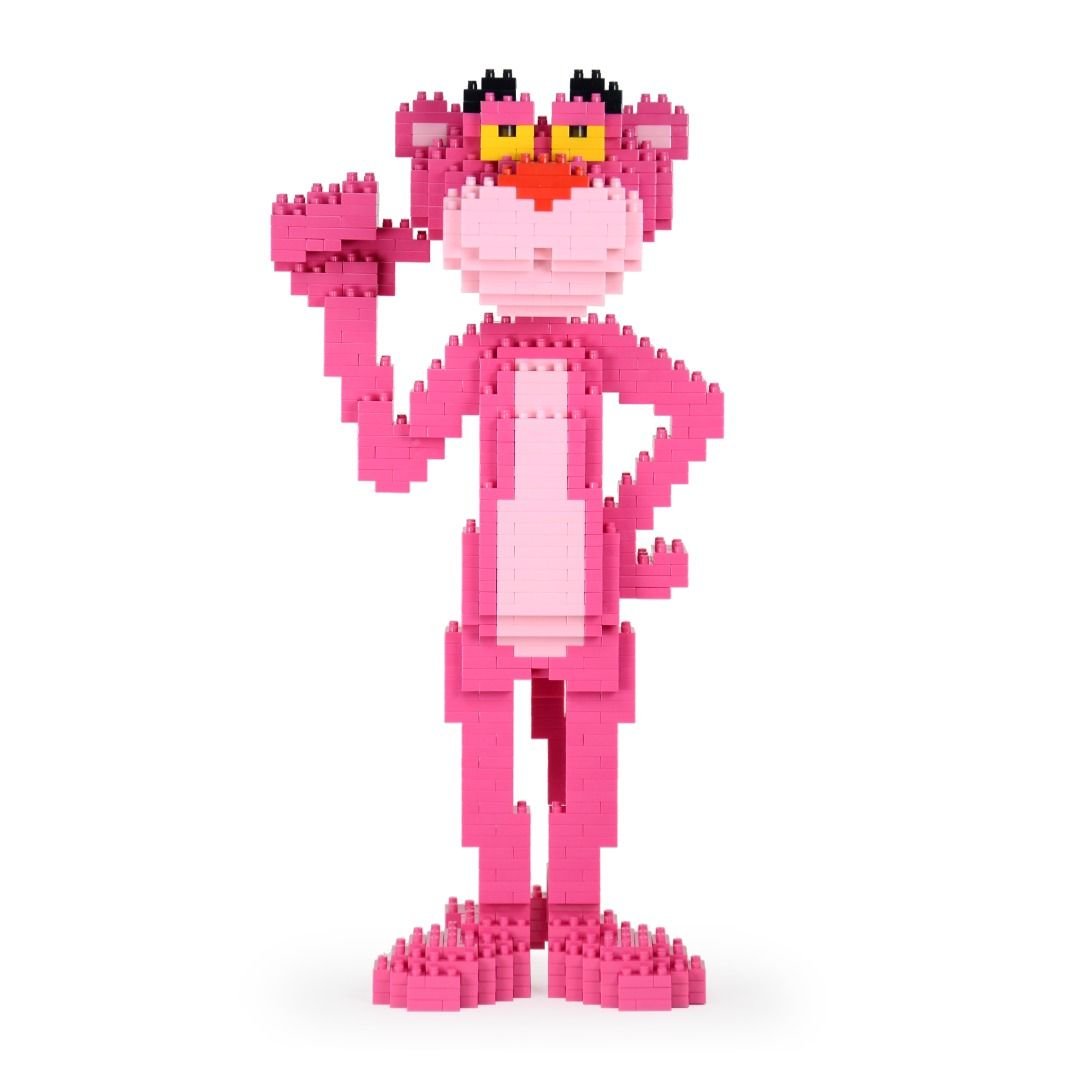 Pink Panther Brick Sculpture (JEKCA Lego Brick) DIY Kit