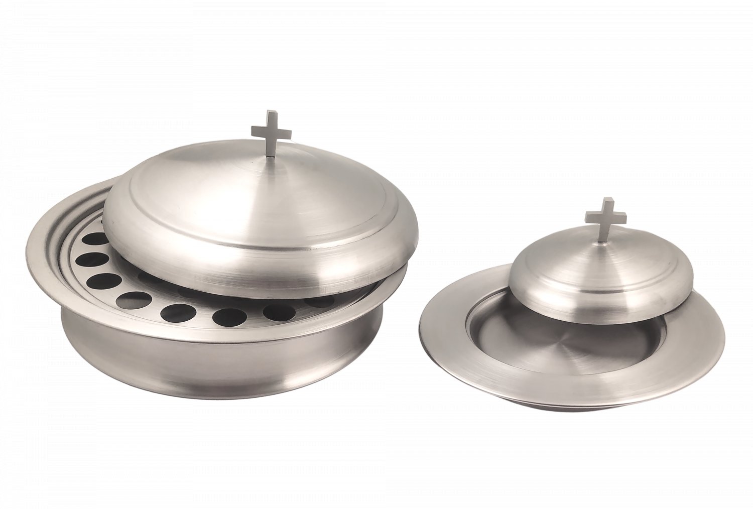 Communion Ware 1 Holy Wine Serving Trays with A Lid 1 Stacking Bread ...