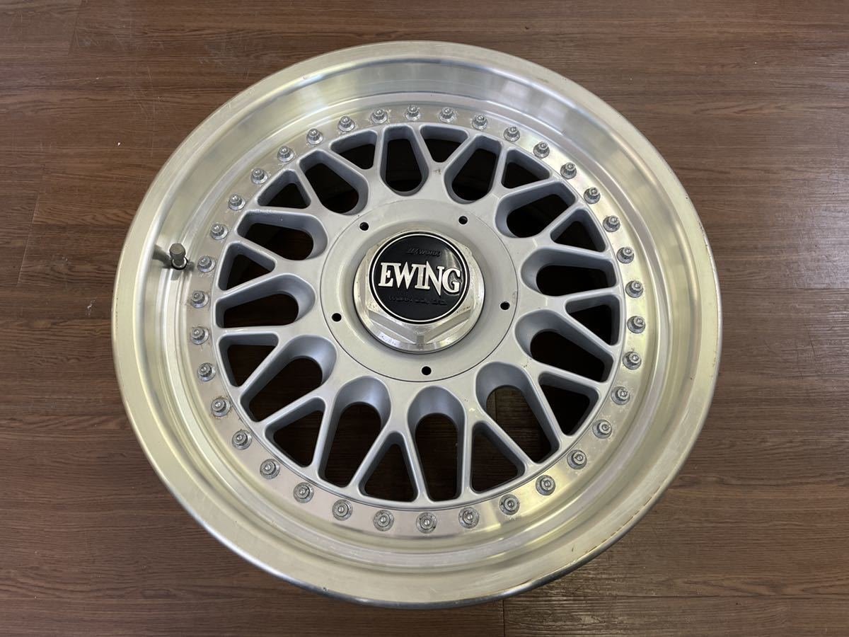JDM WORK work EWING JAPAN 16 inch 16x7.0JJ 100/4H used 1 wheel Vintage ...