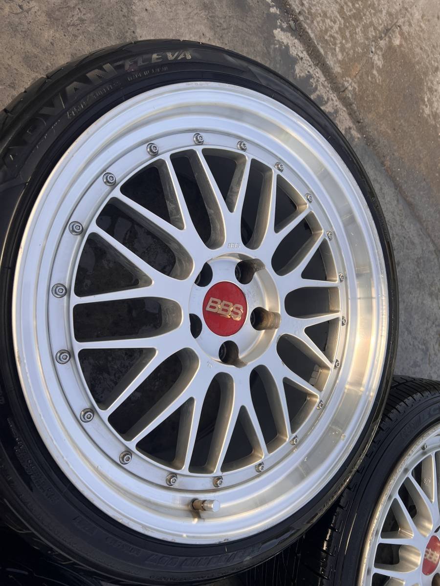 JDM BBS LM 19 inch aluminum wheel set of 4 9J +38 10J +40 114.3 Big BB ...