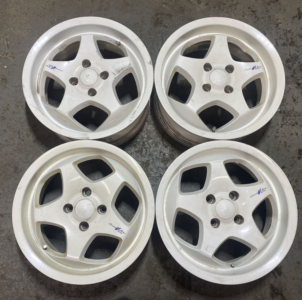 JDM Made in Japan special shape rim 15 inch aluminum wheel PCD100 15 x ...