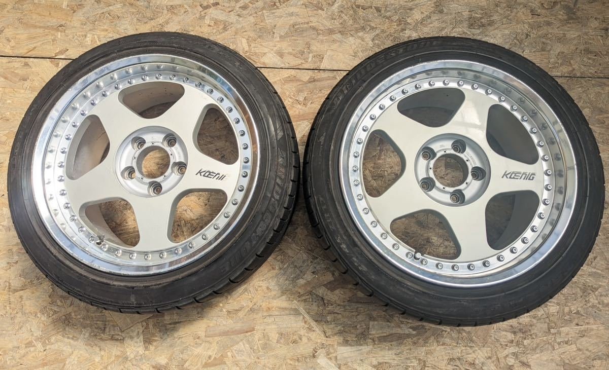 JDM TANABE SSR KOENIG Koenig 17 inch 9J +48 PCD114.3 5 hole 2wheels Vi No Tires