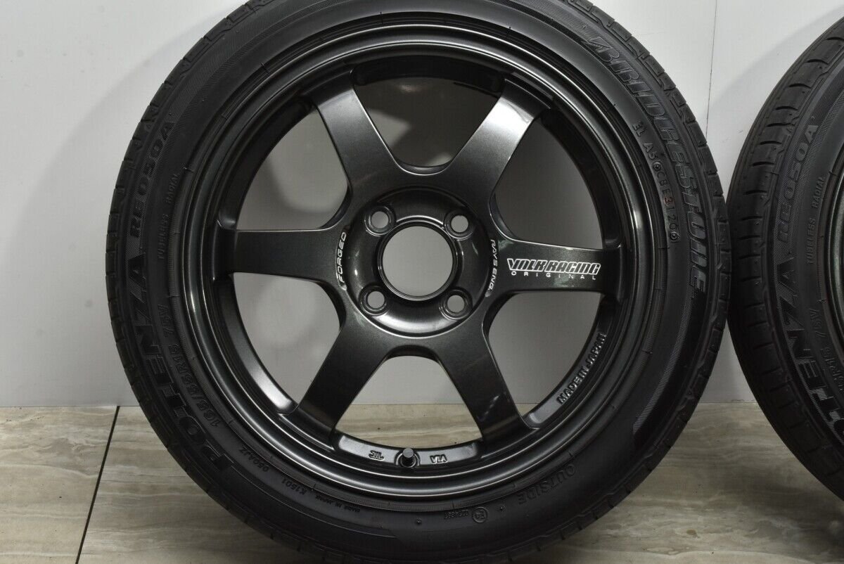 JDM Forged RAYS VOLK RAC Tire width 165 mm aspect ratio 55% rim diamet ...