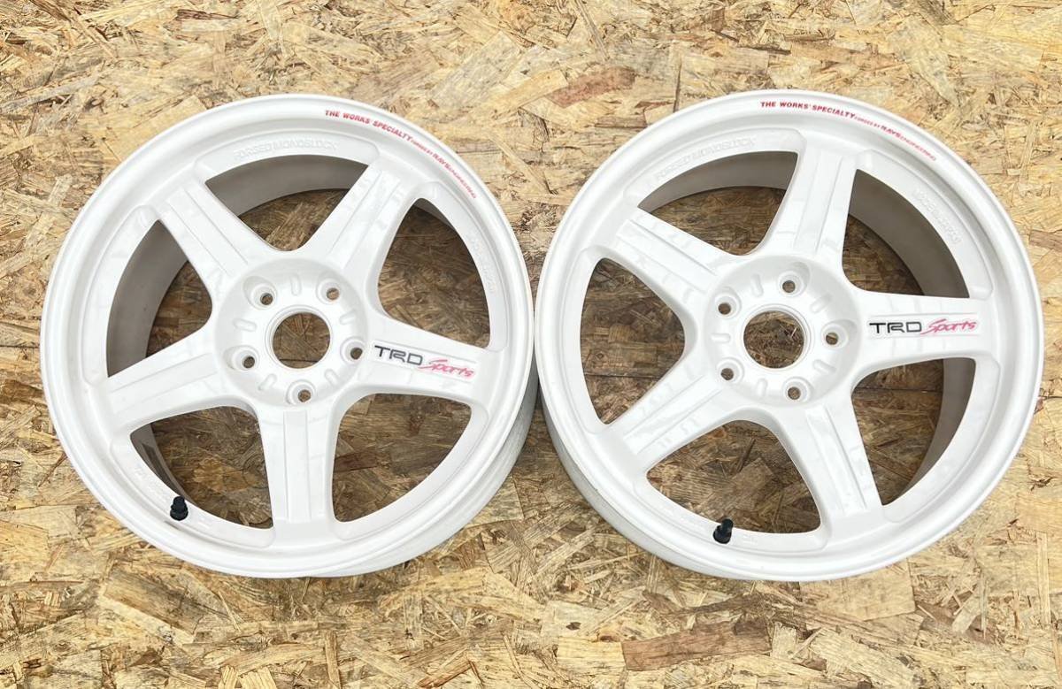 JDM TRD Sports T3 RAYS made lightweight forged 17 inch 7.5J +40 PCD114 ...