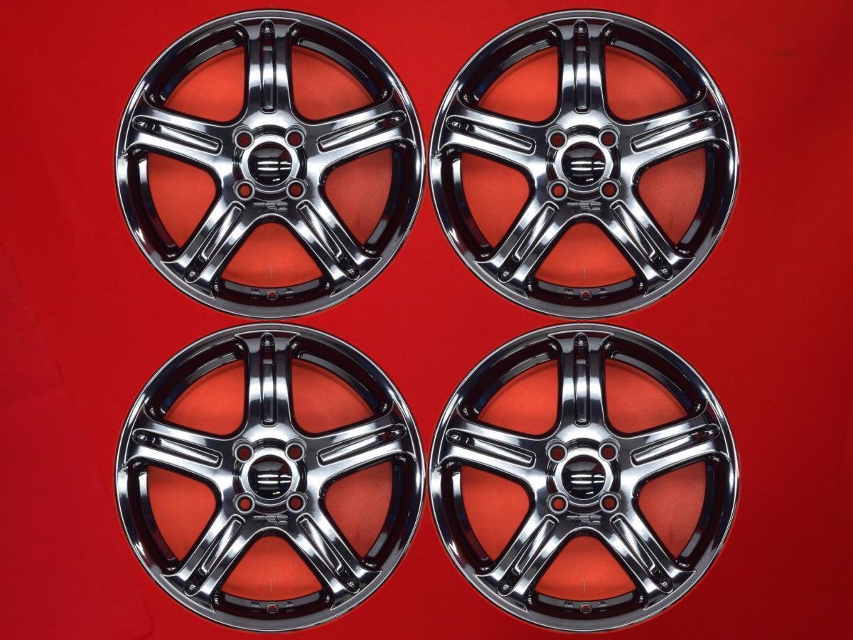 JDM TRD TF1 wheel 4wheels 6.5J15 PCD100 4 hole +28 hub 54 Levin Trueno ...