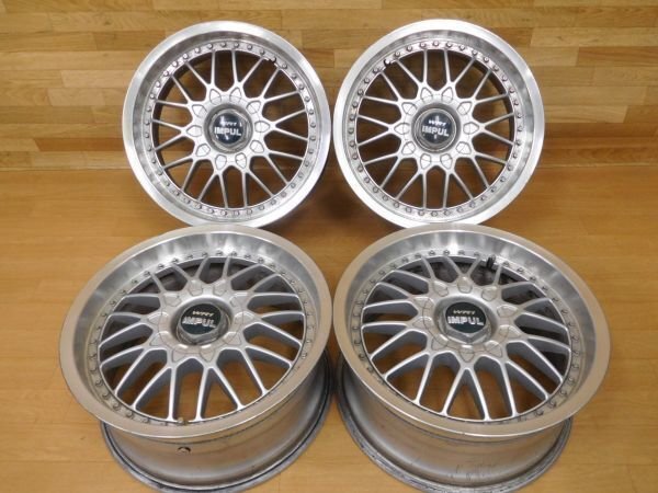 JDM 13446RareIMPUL Impul WR117in8J+387.5J+32 Sea Macedric Skyline BBS ...