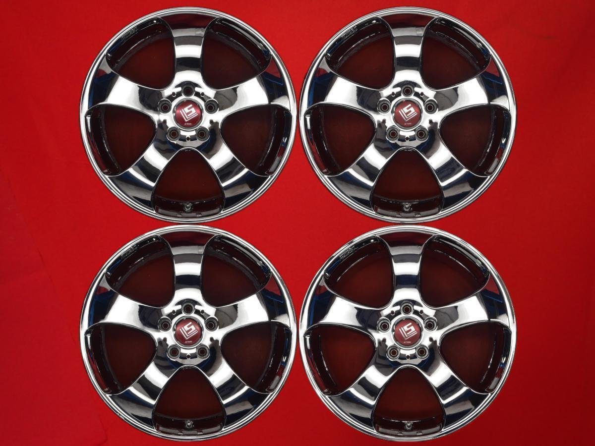 JDM WORK work LS305 monoblock wheel 4wheels 7.5J18 PCD114.3 5 hole +48 ...