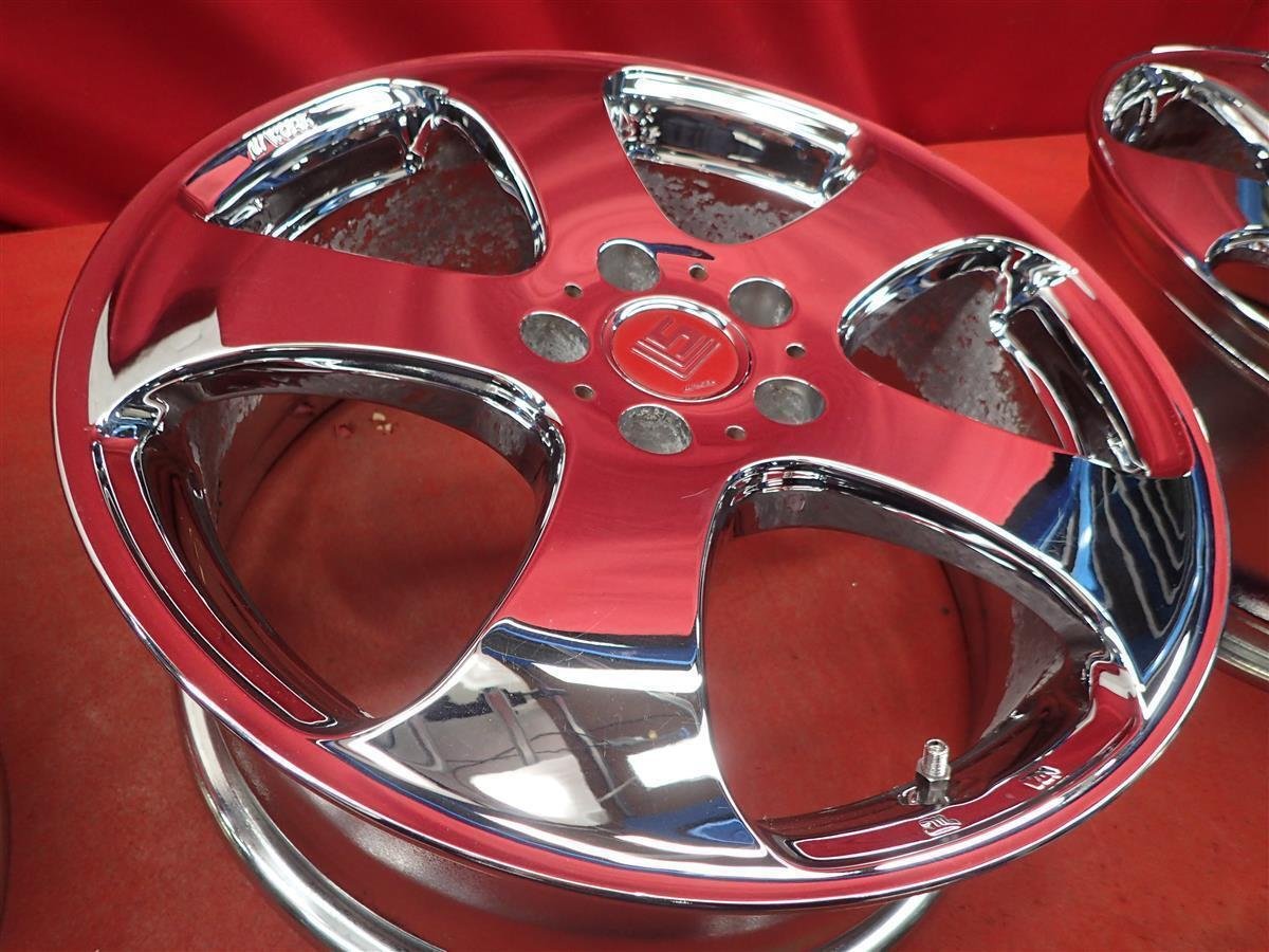 JDM WORK work LS305 monoblock wheel 4wheels 7.5J18 PCD114.3 5 hole +48 ...