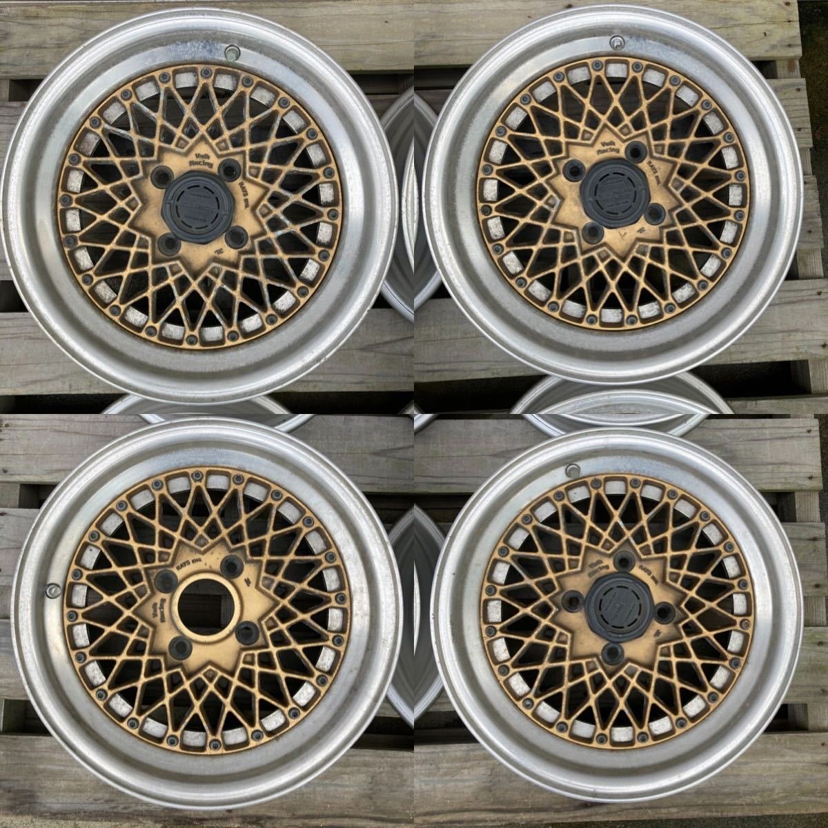 JDM RAYS Rays Volk Racing Mesh 15 inch 6.5J+8 6.5J+20 4 holes PCD114.3 ...