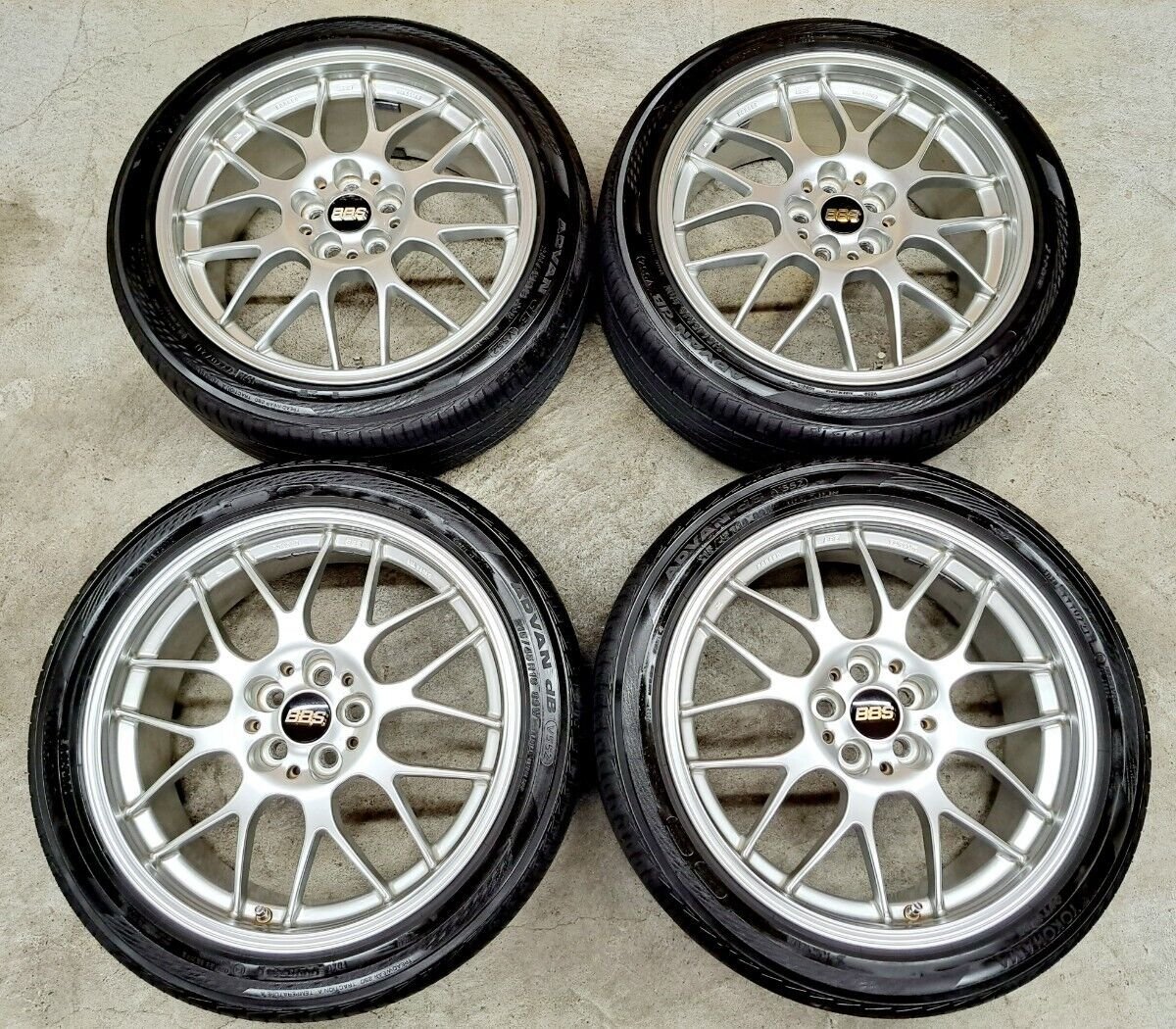 JDM Best BBS RGR wheel 4wheels set 215/45R18 2021 Yokohama ADVAN db Su ...