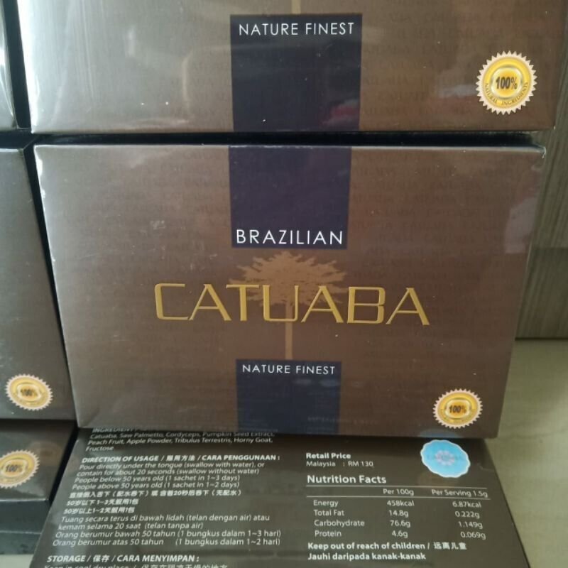 1 Box (10 sachets) Brazilian Catuaba For improve Men Stamina Vitality ...