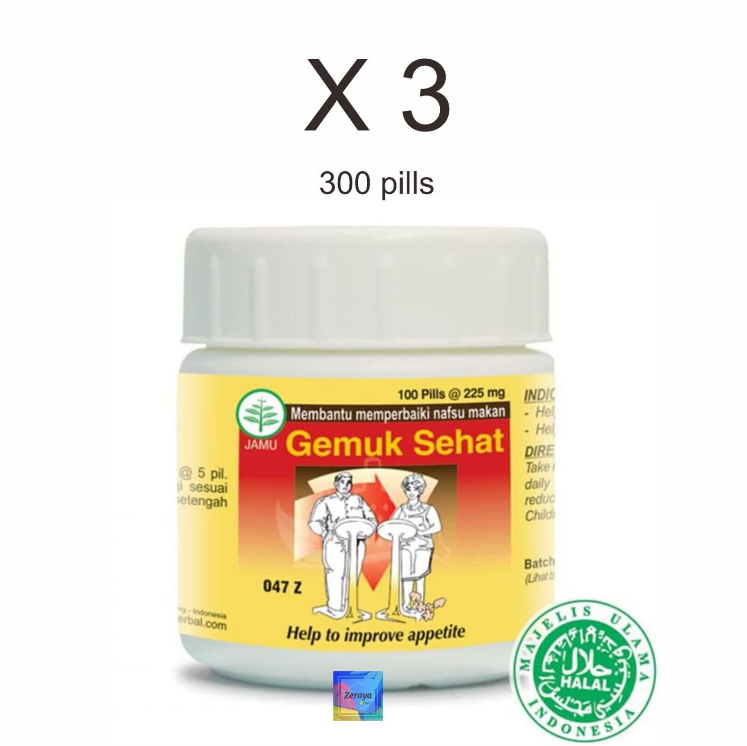 BOROBUDUR JAMU GEMUK SEHAT Natural Weight Gain Increase Appetite ...