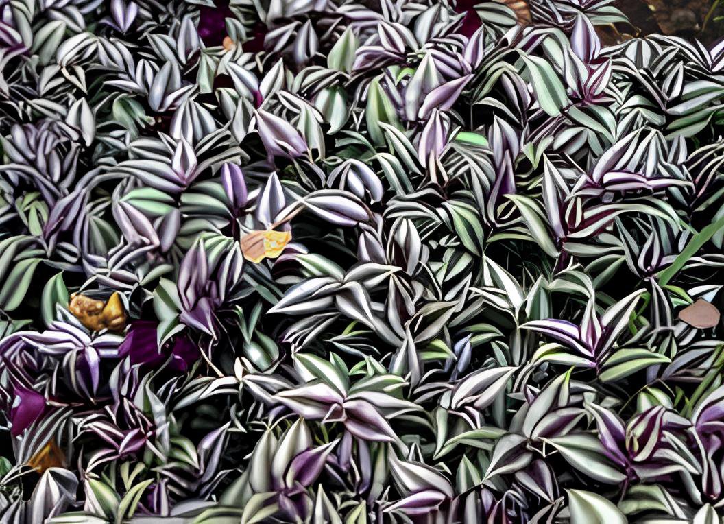 200 Seeds Zebrina - Purple Light Gray Stripes Leaves Fresh Seeds