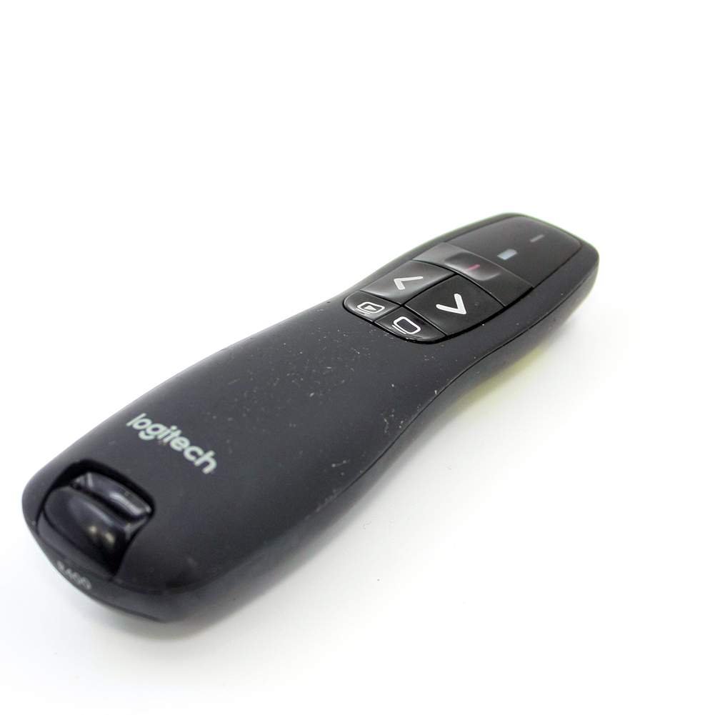 Used Logitech R400 - Wireless Presenter Remote Control With Laser Pointer