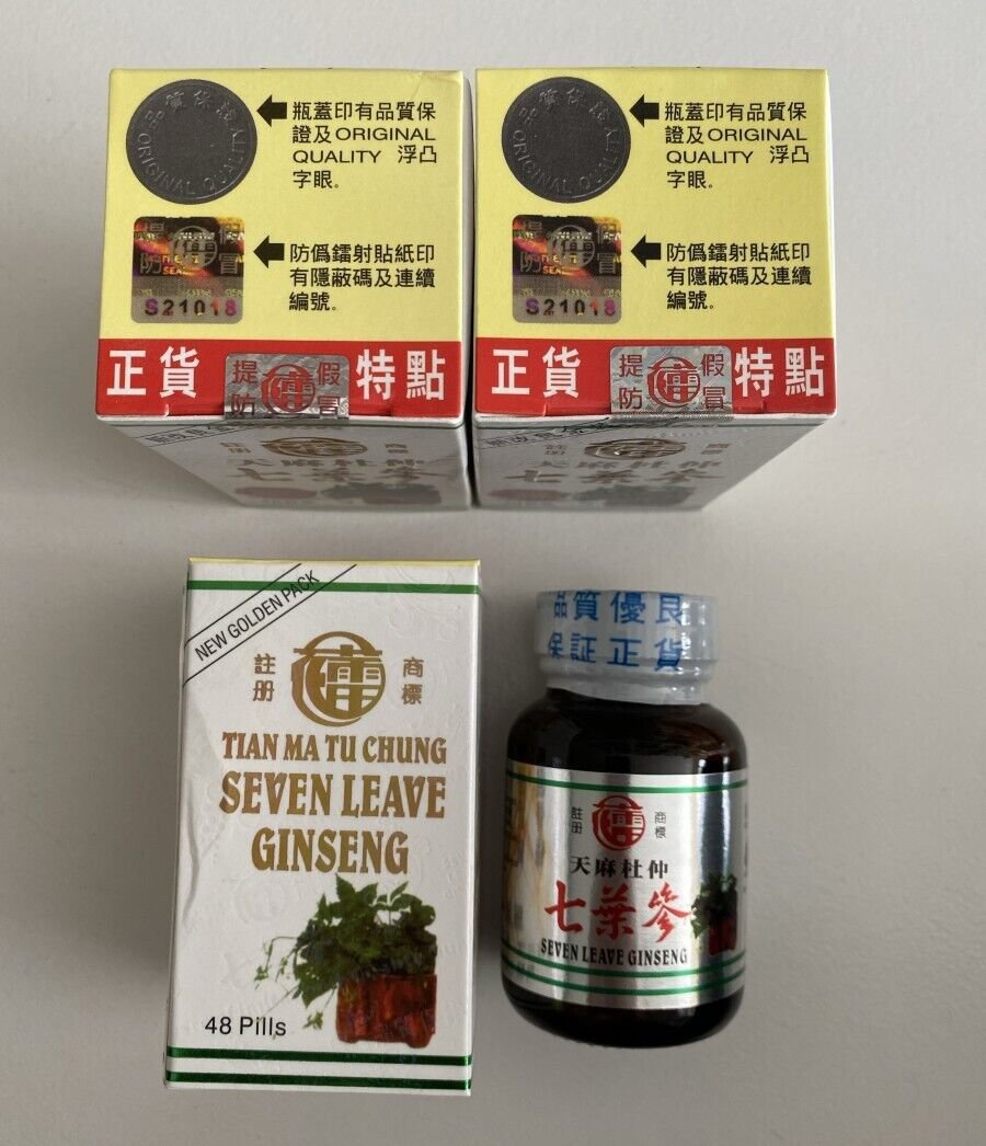 Original 2 Box Seven Leave Ginseng 96 Pills Arthritis Rheumatism Back ...