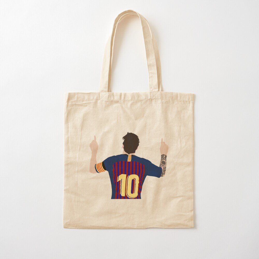 Lionel Messi Iconic Goal Celebration #O44 Tote Bag