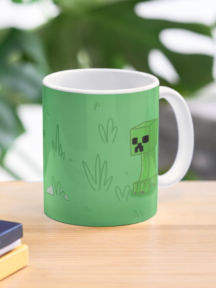 Minecraft Creeper And Chicken Coffee Mug