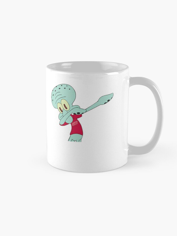 Squidward Tentacles Sacred Heart University Shu Coffee Mug