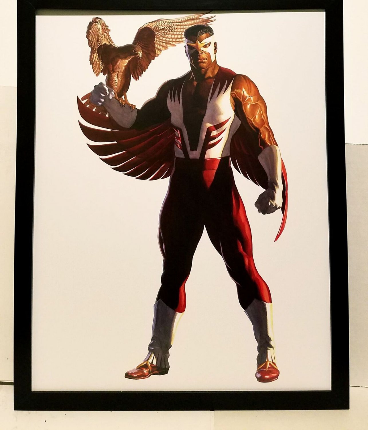 Falcon Timeless by Alex Ross FRAMED 11x14 Art Print Marvel Comics Poster