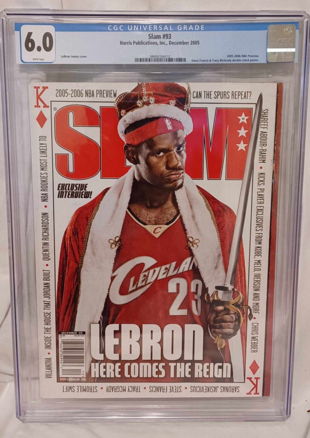 SLAM Magazine #93 CGC 6.0 - Lebron James Cleveland Cavaliers 'King ...