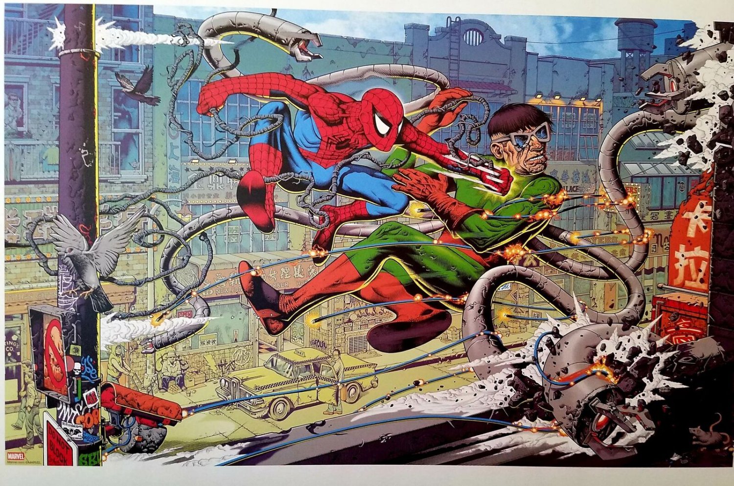 Spider-Man Doc Ock by Mike Sutfin MONDO 11x16 Art Poster Print Marvel ...