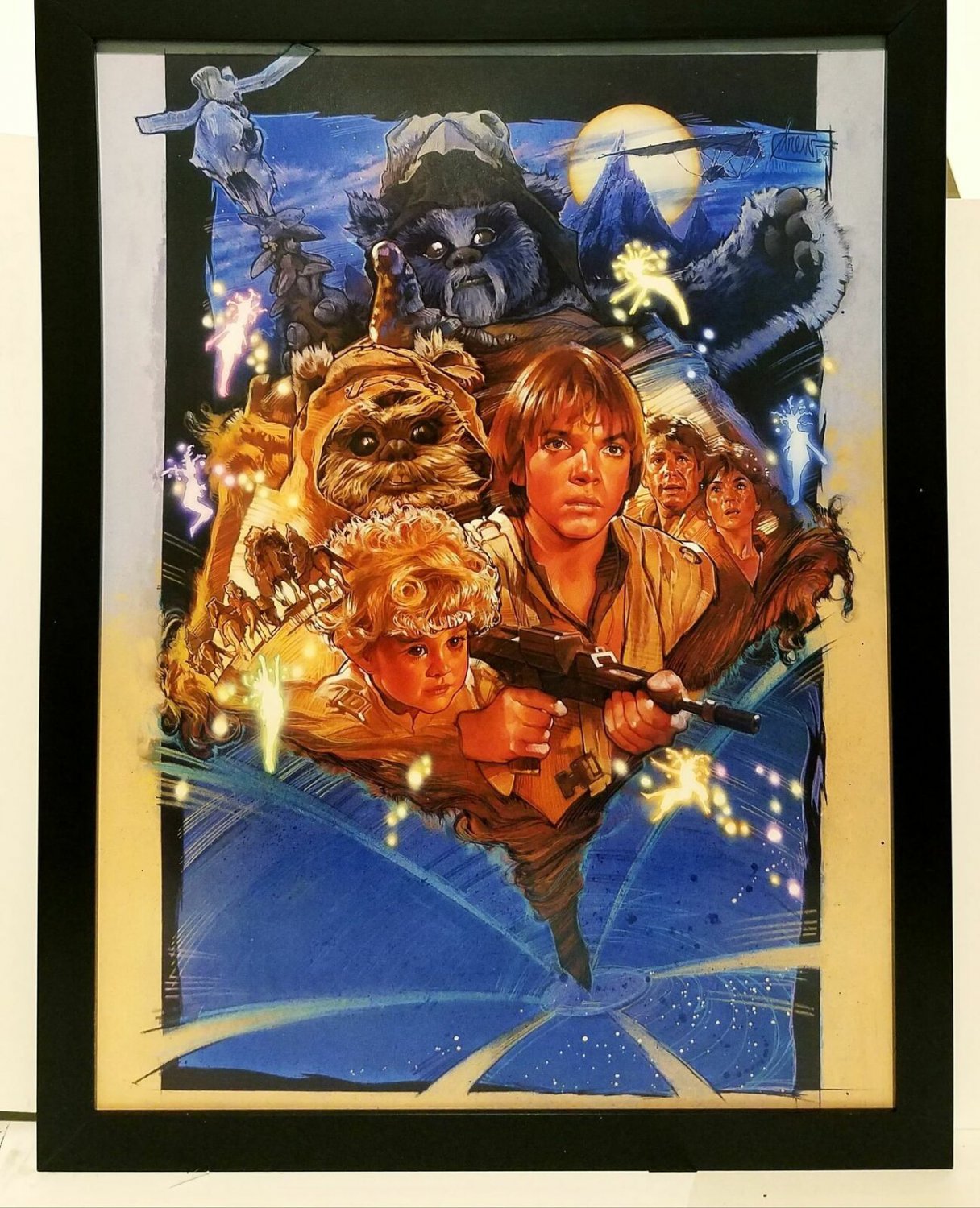 Star Wars Caravan of Courage Ewoks 1984 Special 9x12 FRAMED Art Print ...