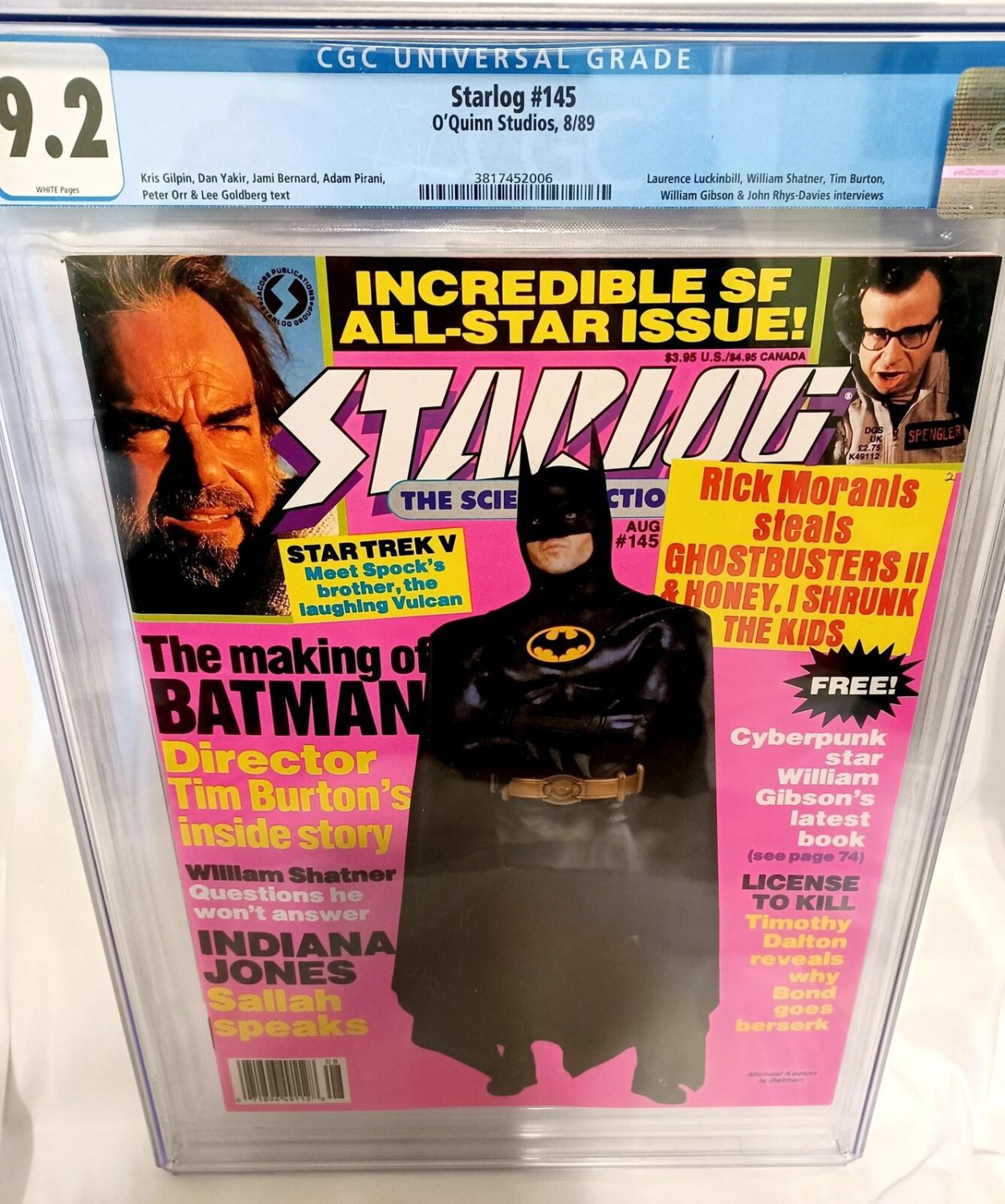 Starlog Magazine #145 Aug 1989 CGC 9.2 - 89 Batman cover, highest on ...