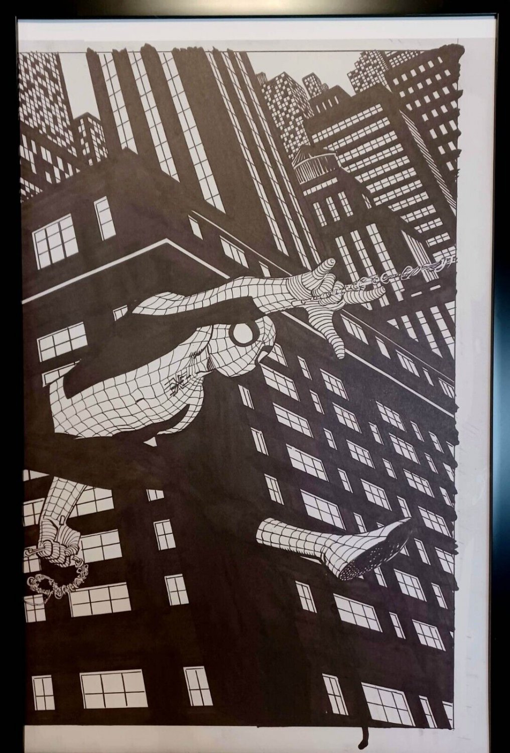 Amazing Spider-Man #600 John Romita Jr 11x17 FRAMED Original Art Poster ...