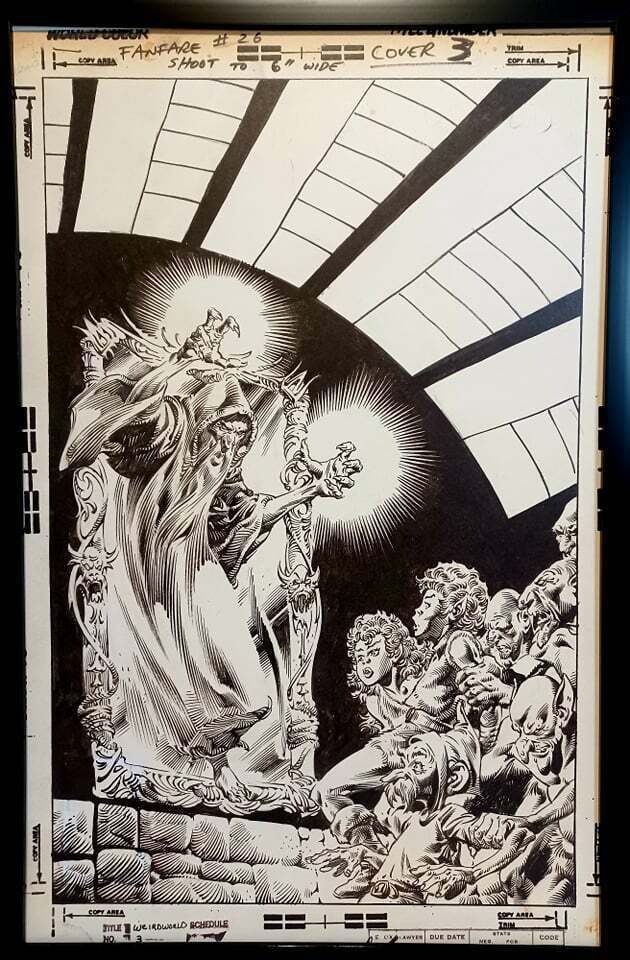 Marvel Fanfare #26 by John Buscema 11x17 FRAMED Original Art Print ...