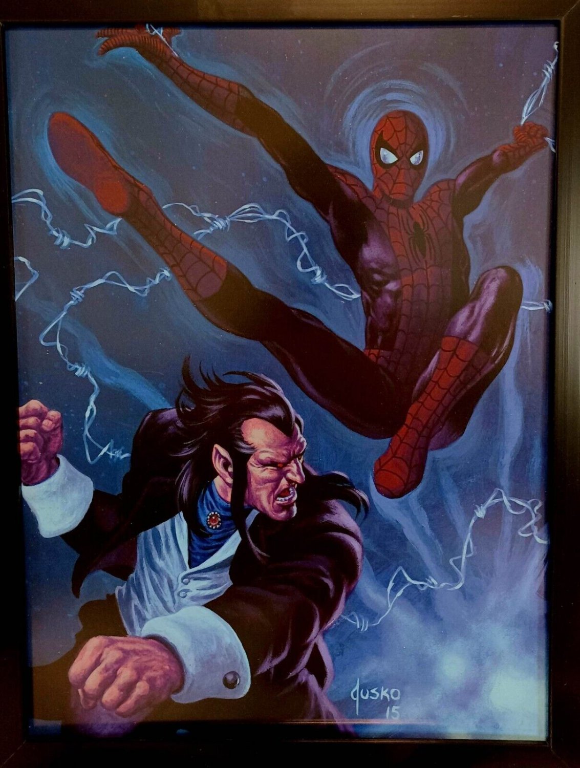 Spider-Man Morlun Marvel Masterpieces by Joe Jusko 9x12 FRAMED Comics ...
