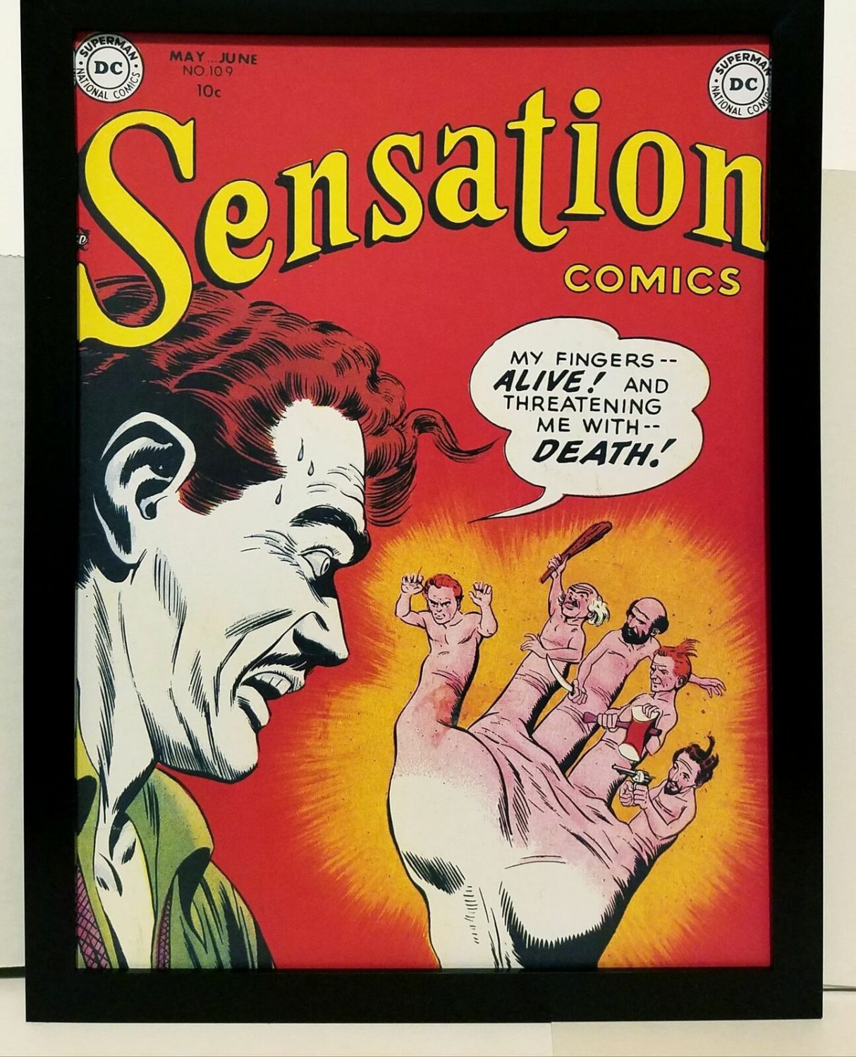 Sensation Comics #109 by Jim Mooney 9x12 FRAMED Vintage 1952 DC Art ...