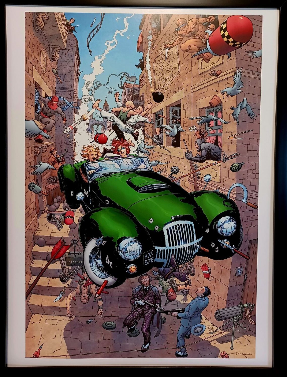 Birds of Prey by Frank Quitely FRAMED 12x16 Art Print DC Comics Poster