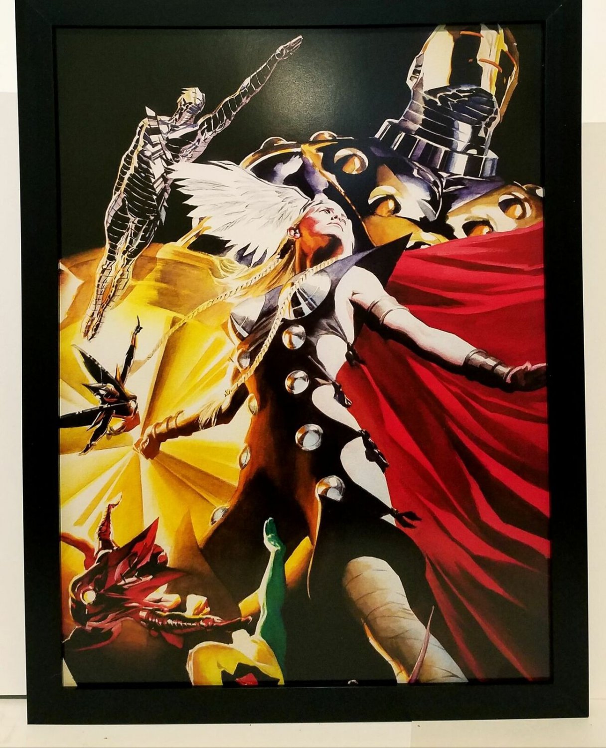 Earth X Thor by Alex Ross 9x12 FRAMED Marvel Comics Art Print Poster