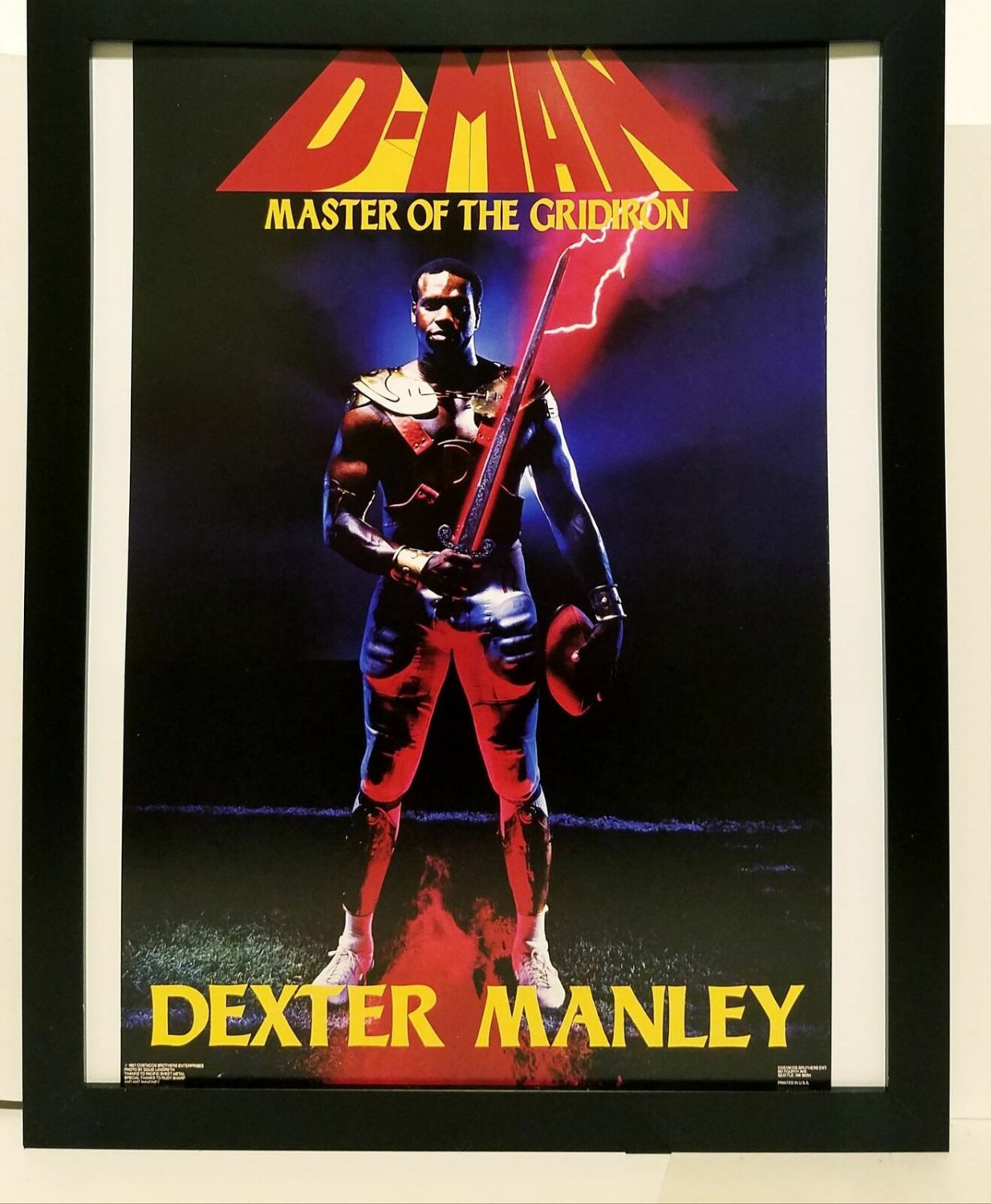 Dexter Manley WFT Redskins Costacos Brothers 8.5x11 FRAMED Print ...
