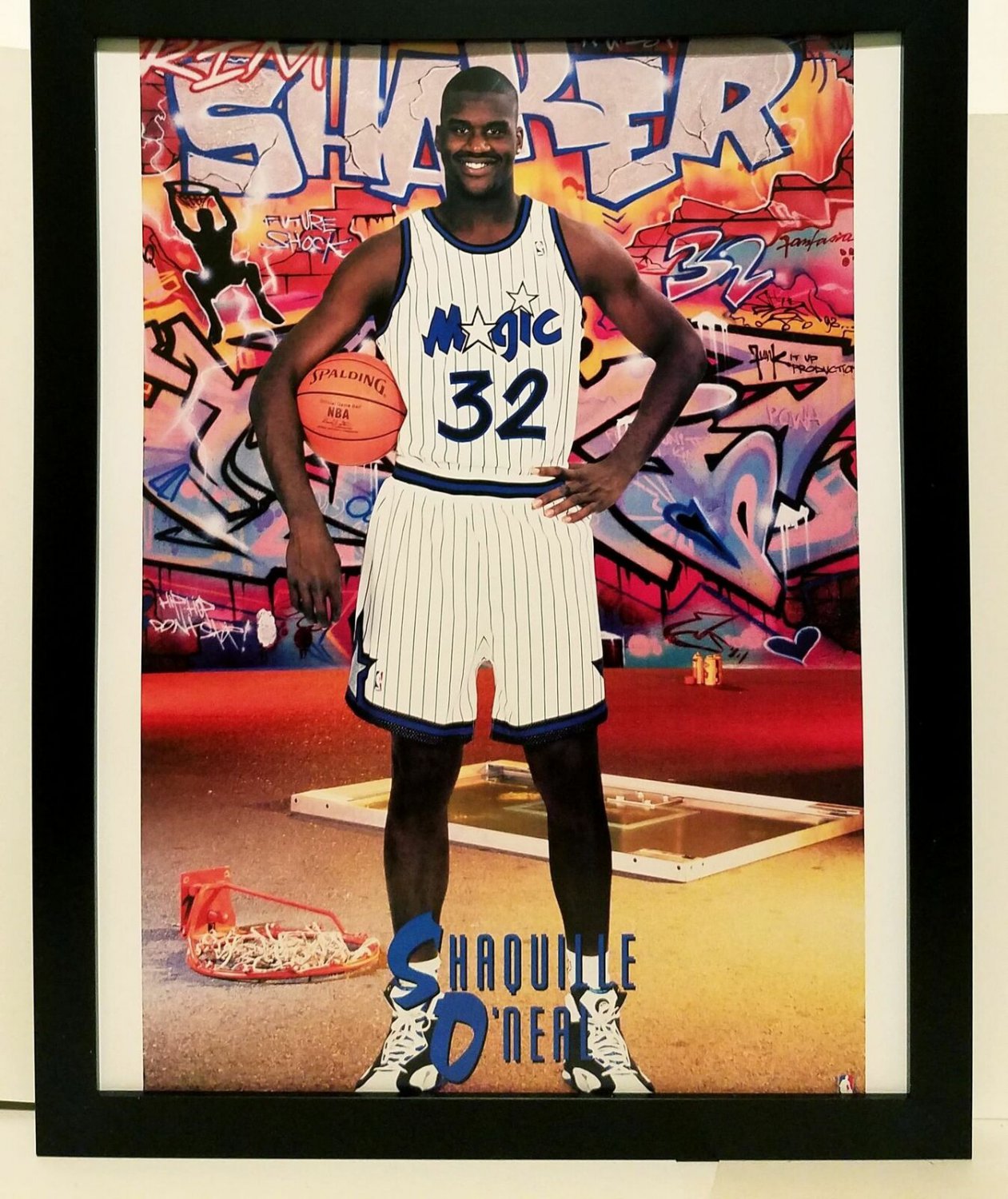 Shaquille O'Neal Rookie Magic Costacos Brothers 8.5x11 FRAMED Print ...