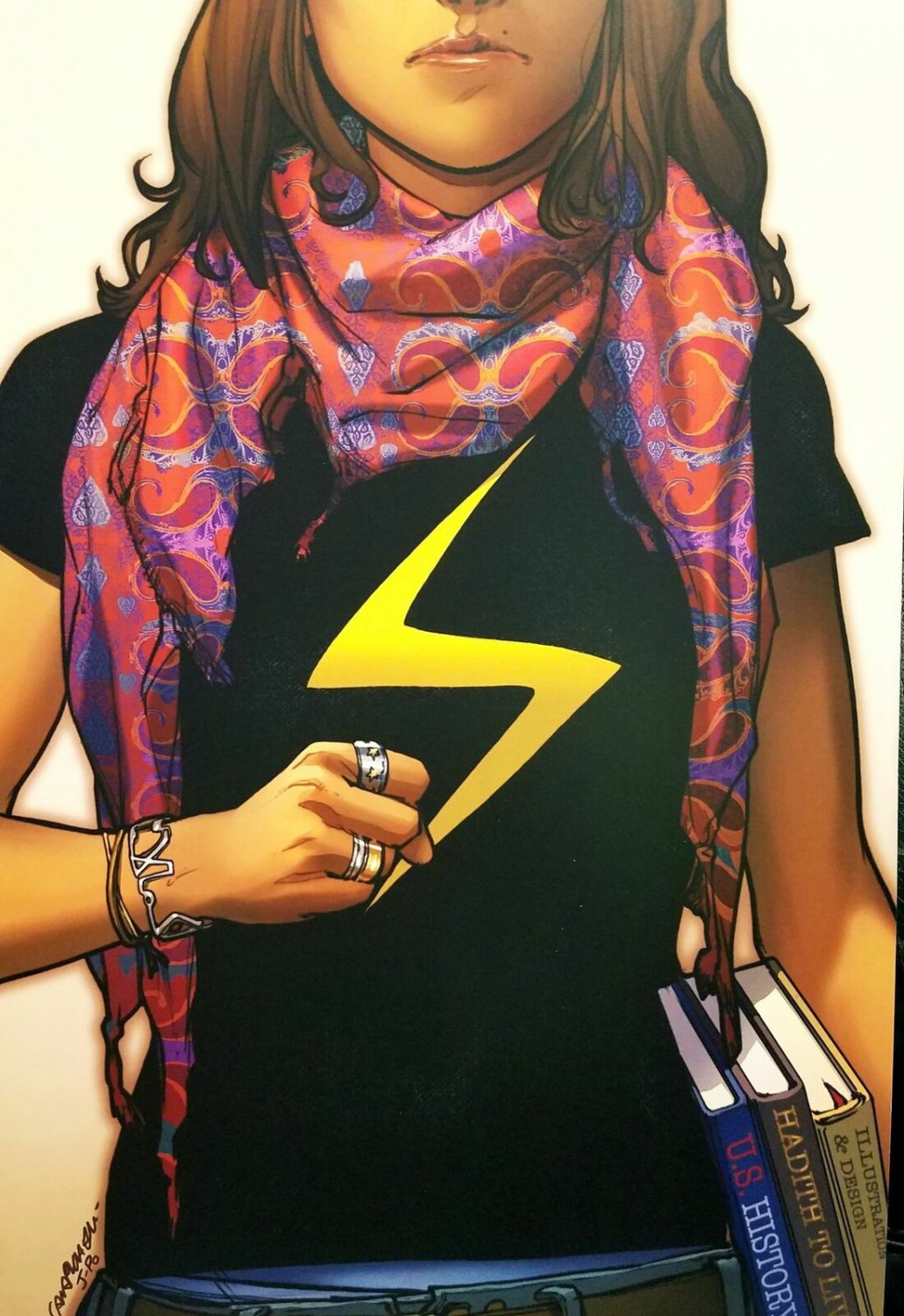 Ms Marvel #1 16x11 Art Print by Sara Pichelli (2014), New cardstock