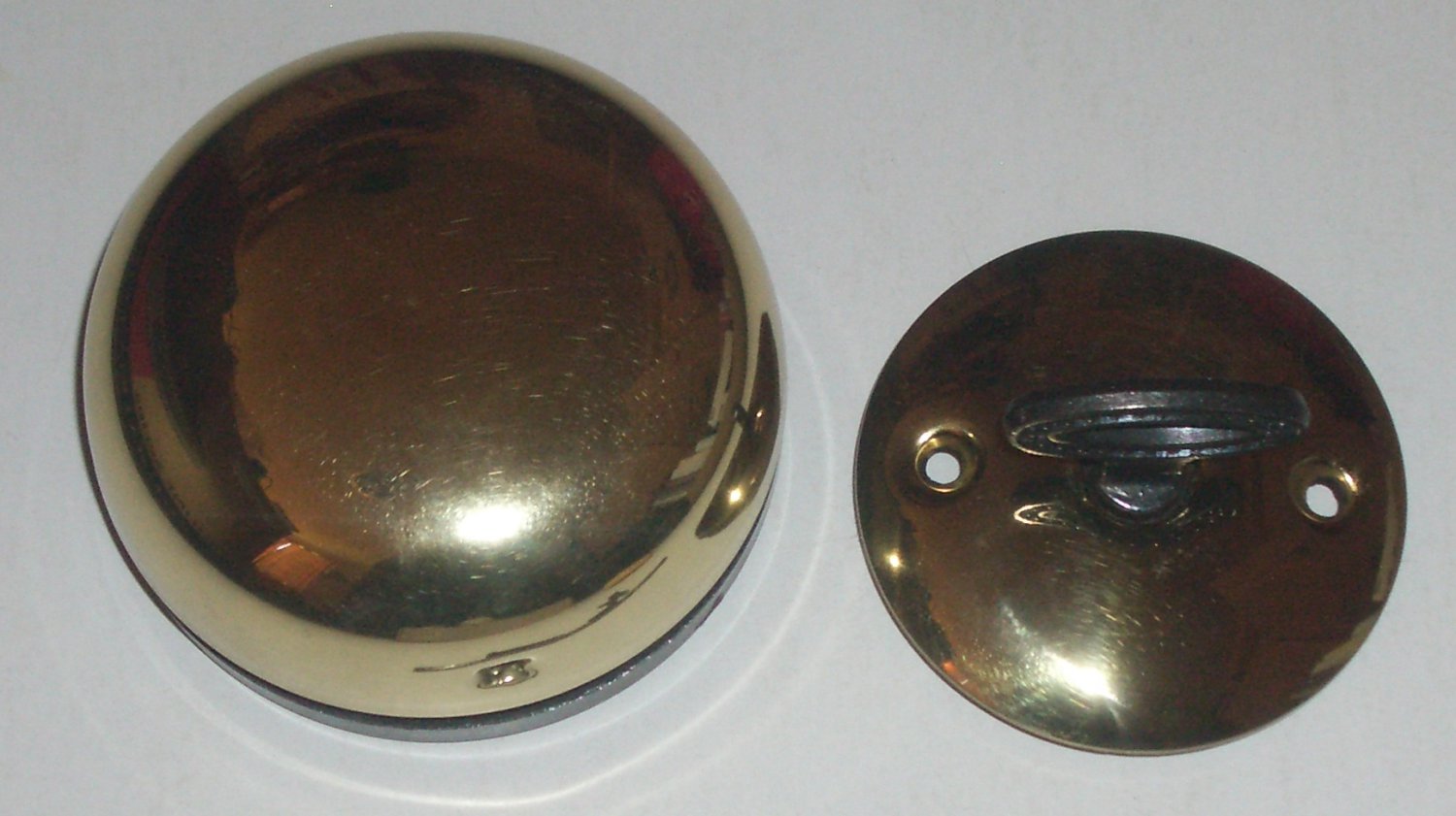 Brass Hand Crank Manual Door Bell Ringer Old Time Style