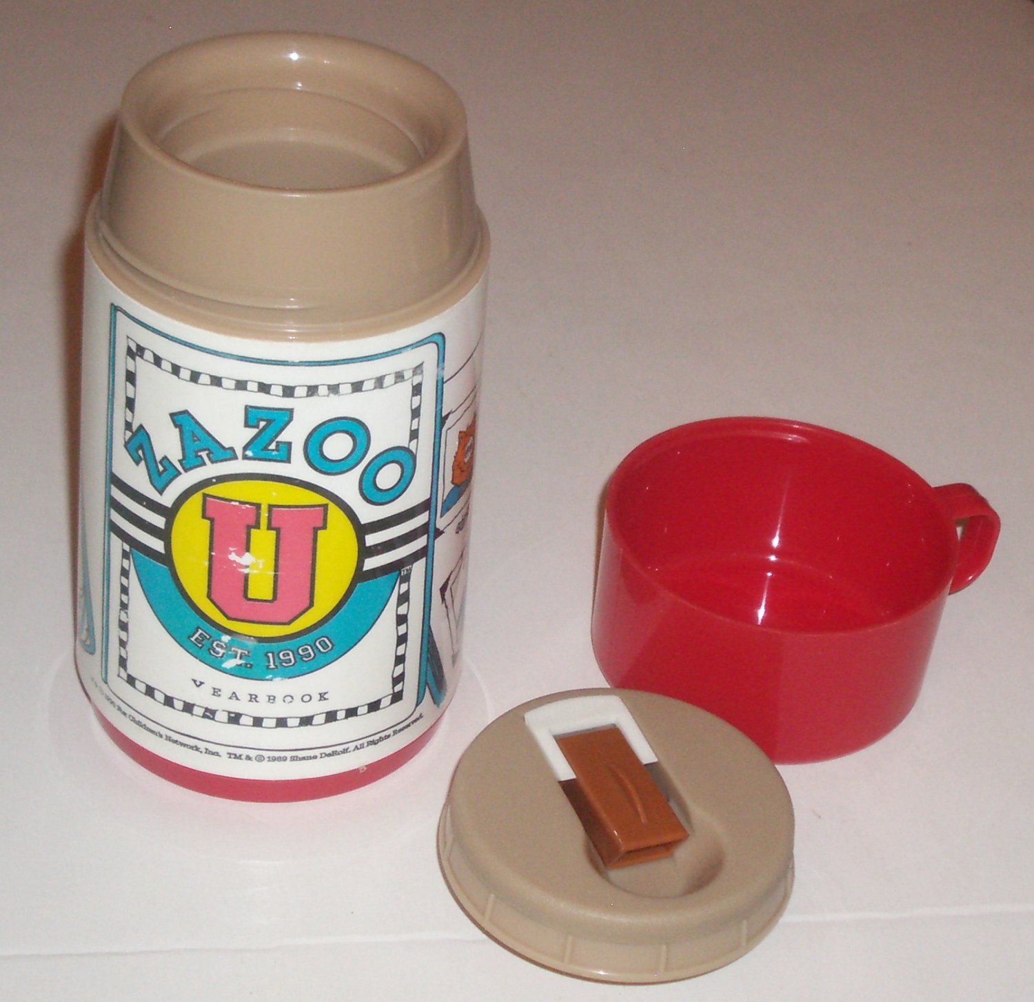 ZAZOO U Aladdin Brand Thermos Rare 1990 Fox Children's Network TV show