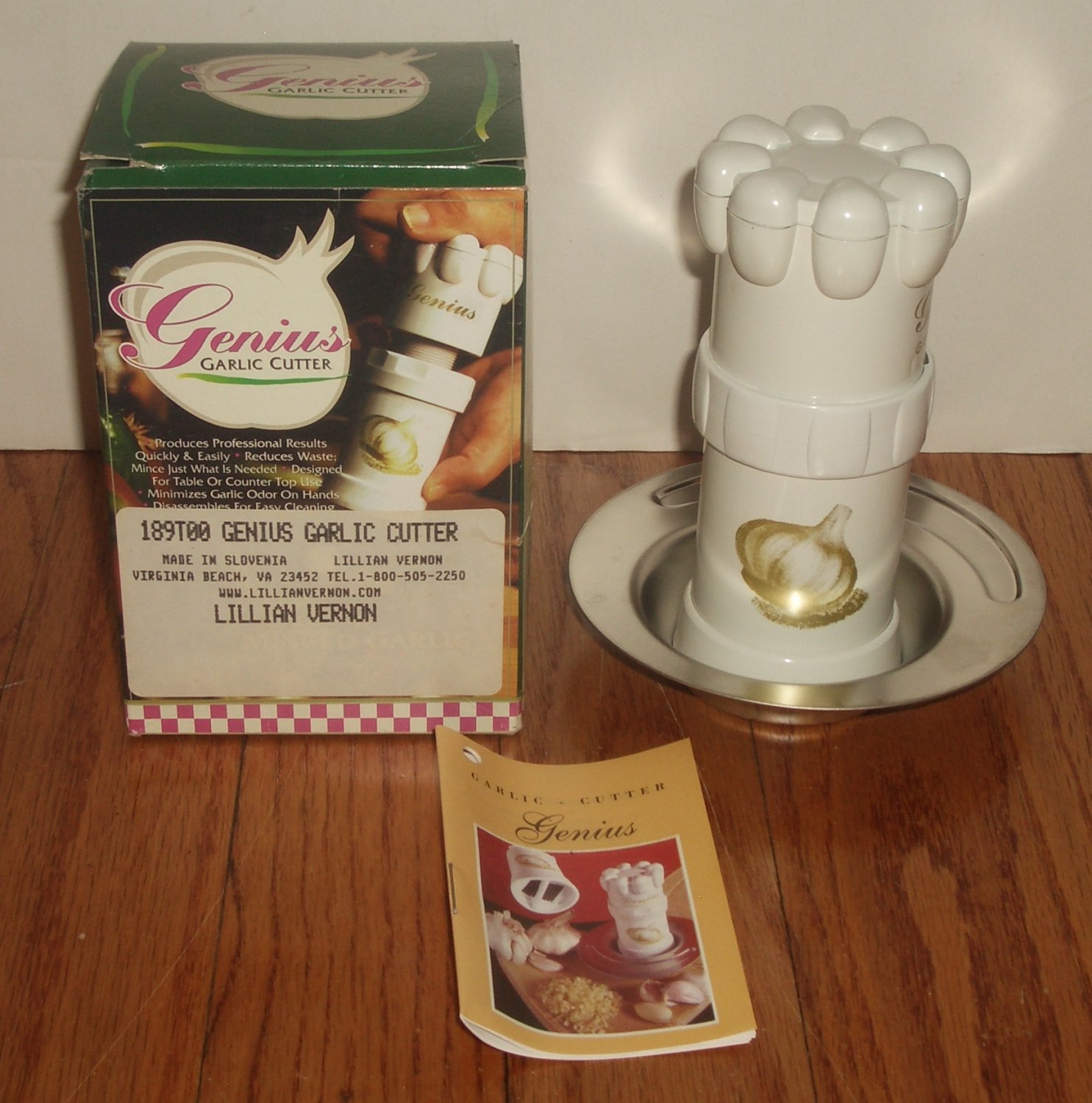 Genius Garlic Cutter Convenient Simple Twister Crusher Presser Press ...