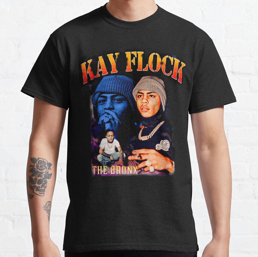 Kay Flock Rap Bootleg Design Classic T-Shirt Sweatshirt Hoodie For Men ...